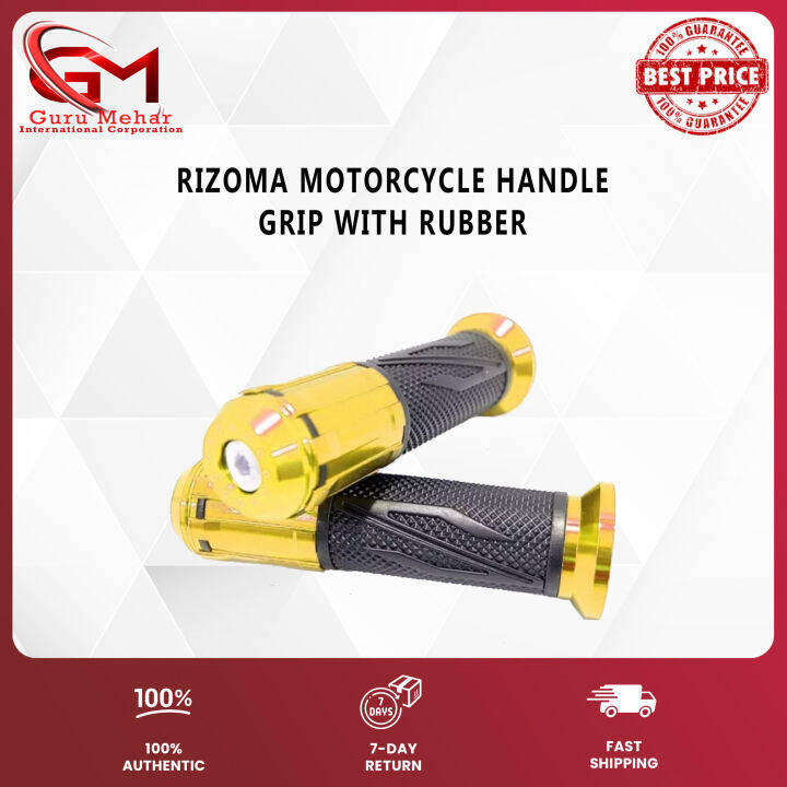 RIZOMA - Motor Cycle Handle Grip with Rubber Type and metal casing | Lazada PH