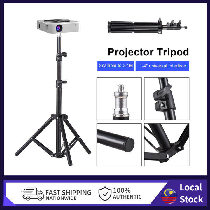 [Ready Stock] 2.1M Universal Metal Projector Tripod 1/4 Screw ...