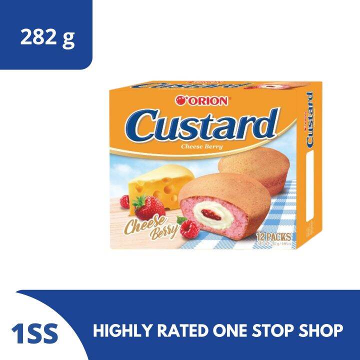 Orion Custard Cake, Cheese Berry, 12 packs | Lazada PH