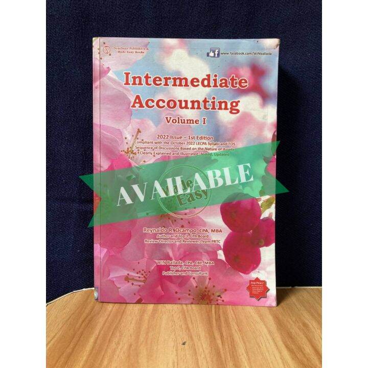 HOT Intermediate Accounting Volume 1 2022 by Reynaldo Ocampo Win ...