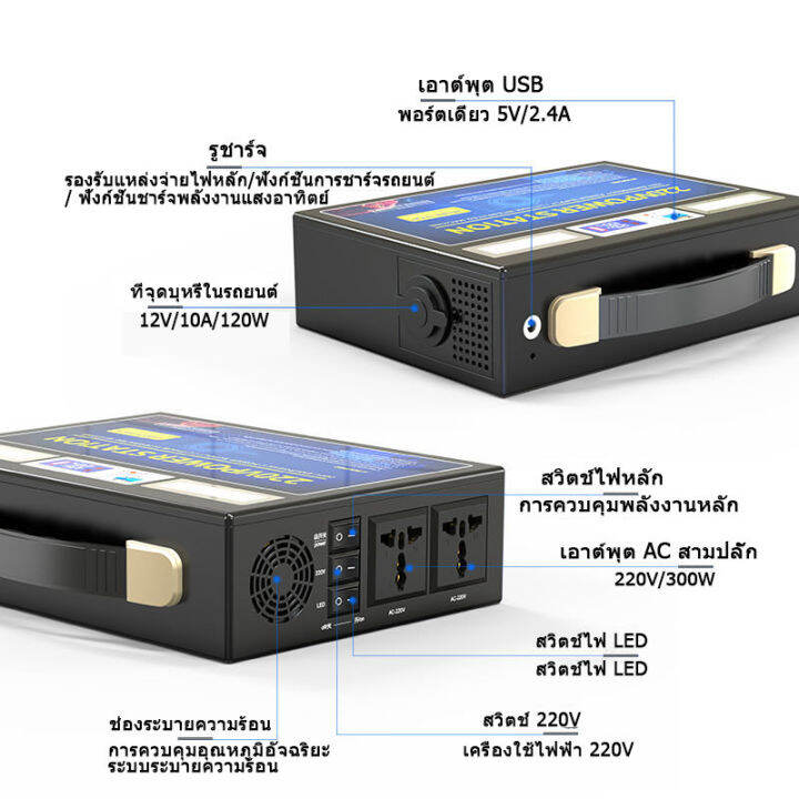 Power box แบตเตอรี่สำรอง กล่องสำรองไฟ 300000mAh/1200Wh Power box ...