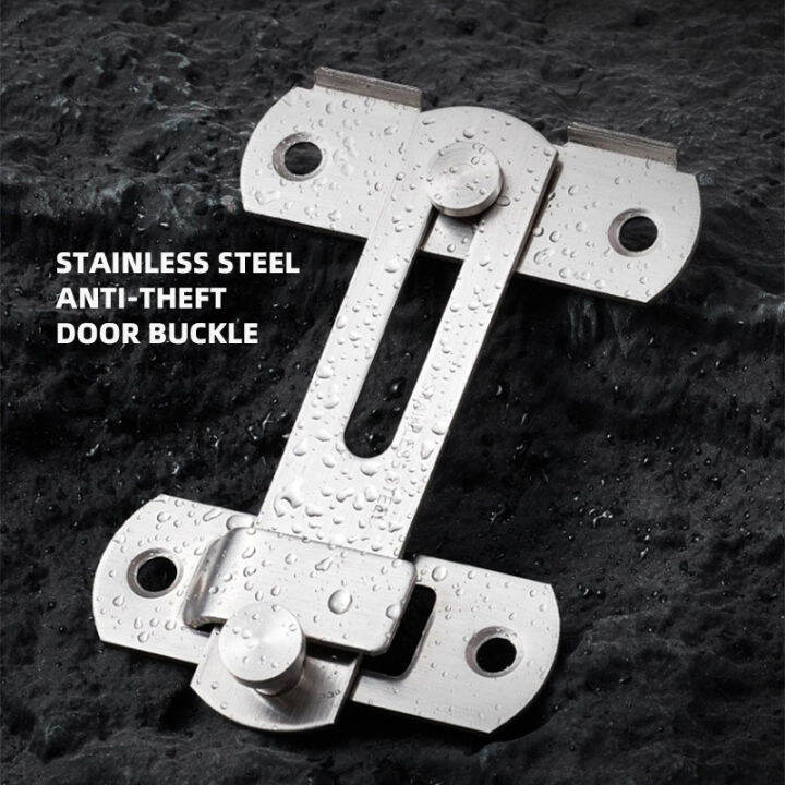 Door Latch Lock Heavy Duty Stainless Steel Safety Hasp Door Lock for ...