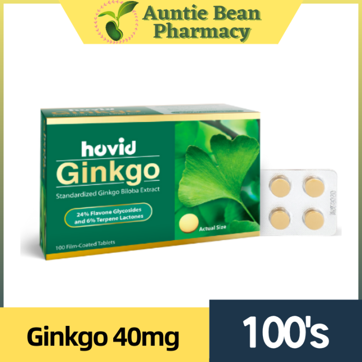 Hovid Ginkgo 40mg 100 Tablets EXP:05/2024 | Lazada