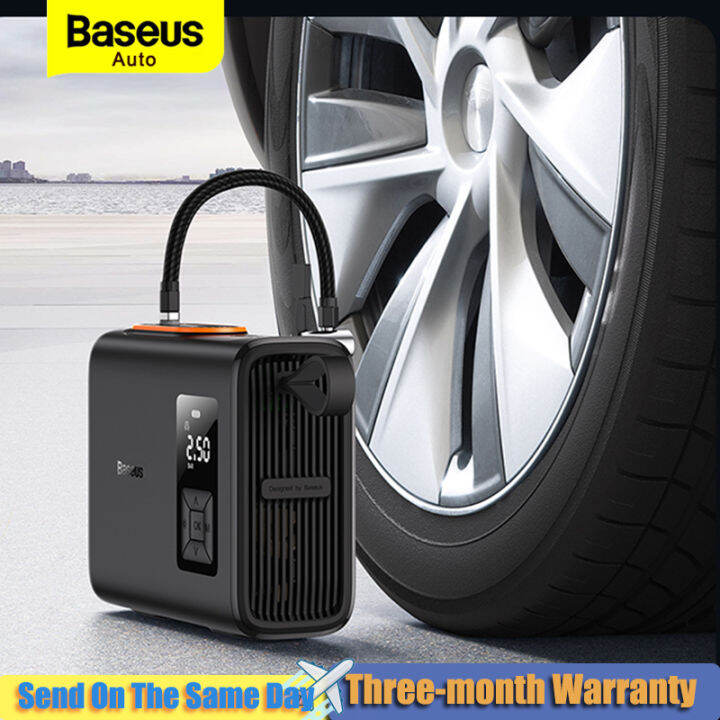 Baseus Tire Inflator Portable Air Compressor Pump Electric Wireless ...