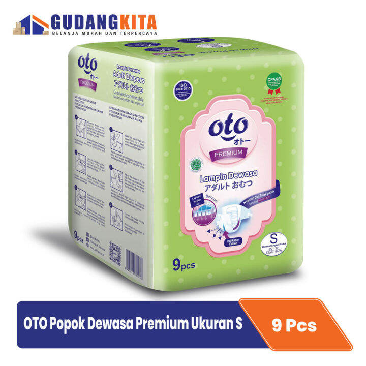 Popok Dewasa Perekat OTO Diapers Premium Ukuran S Isi 9 Pcs | Lazada Indonesia
