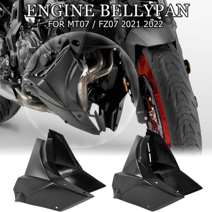 Allotmark Motorcycle MT07 FZ07 FZ MT 07 Belly Pan Engine Spoiler Side ...