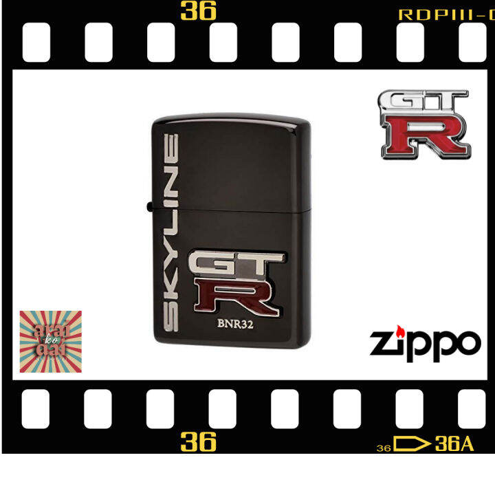 Zippo Nissan Skyline GT-R BNR32 Black, 100% ZIPPO Original from USA ...