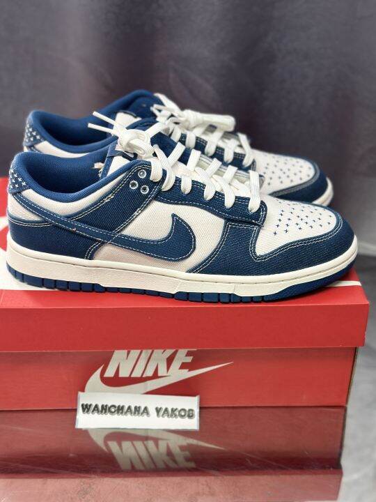 DUNK LOW INDUSTRIAL BLUE SASHIKO | Lazada.co.th