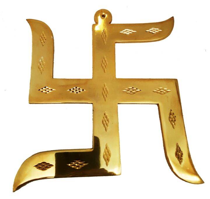 GHB Auspicious Symbol Swastika Gold Coat with Cut Design for Wall or ...