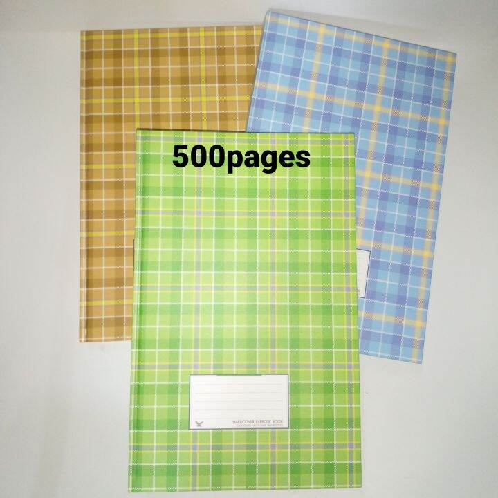 F4 Hard Cover Foolscap Note Book With Numbering 60GSM 500Pages | Lazada