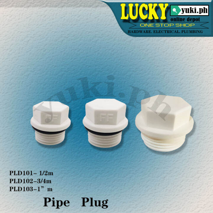1/2'',3/4'',1'' PPR THREAD DRIP IRRIGATION FITTINGS PIPE PLUGS | Lazada PH