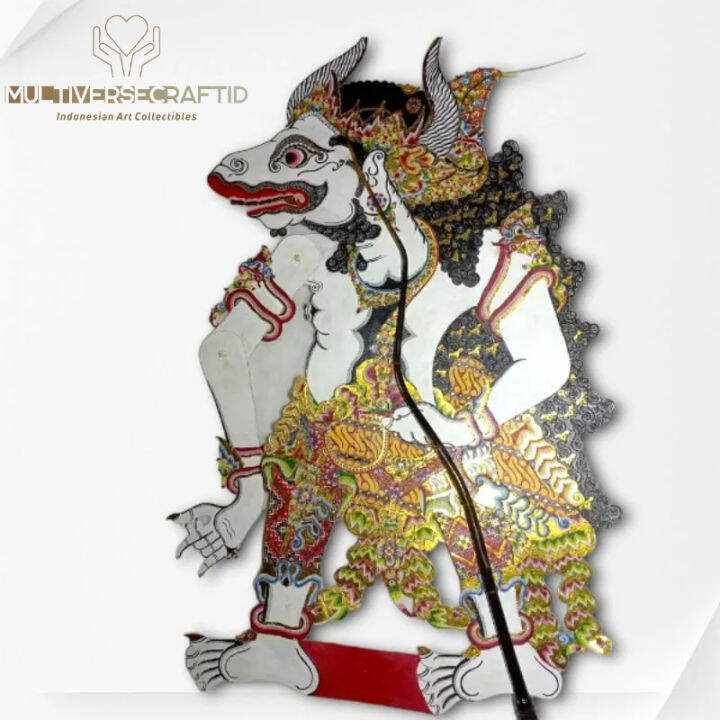 Wayang ALusan Kulit Sapi ASLI Lembu Suro Alusan Gapit Sungu Ukuran 65cm ...