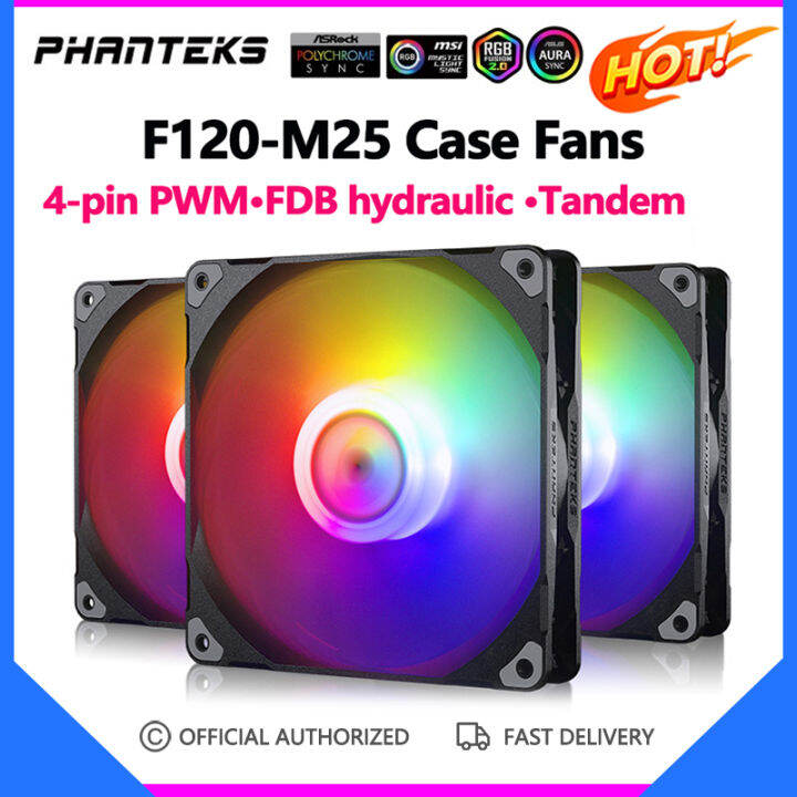 Phanteks M25-120mm 140mm Case Fan Desktop Cooling Fans FDB Hydraulic ...