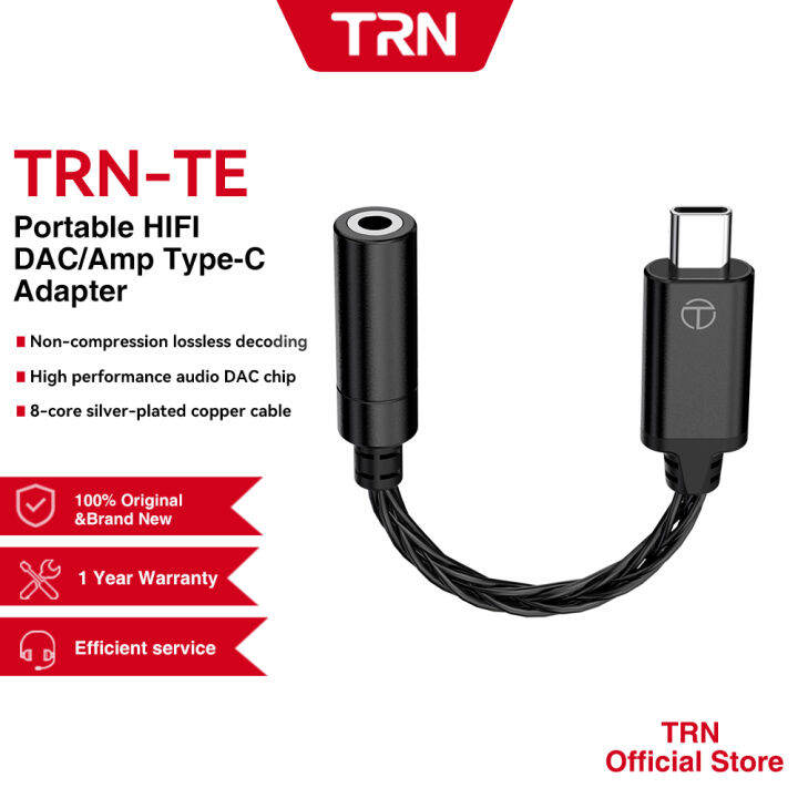 TRN-TE Portable HIFI DAC 3.5mm To Type-C Adapter | Lazada PH