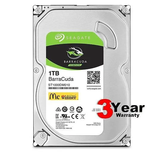 1TB HDD (ฮาร์ดดิสก์) SEAGATE BARRACUDA 7200RPM SATA3 (ST1000DM010) - รับประกัน 3 ปี | Lazada.co.th