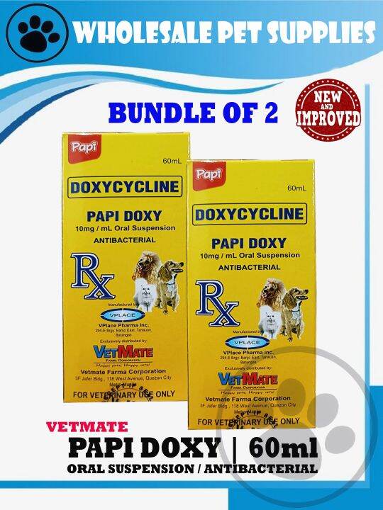 PAPI Doxy Antibacterial 60mL (Oral Suspension) (Bundle of 2pcs) | Lazada PH