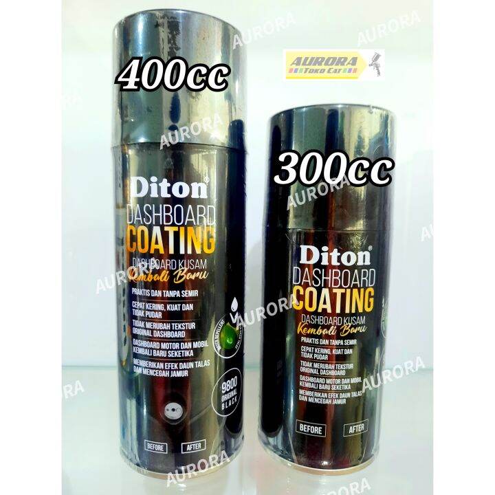 DITON DASHBOARD COATING Original Black 9800 Cat Hitam Untuk Dasbor Body Kasar atau Slebor atau ...