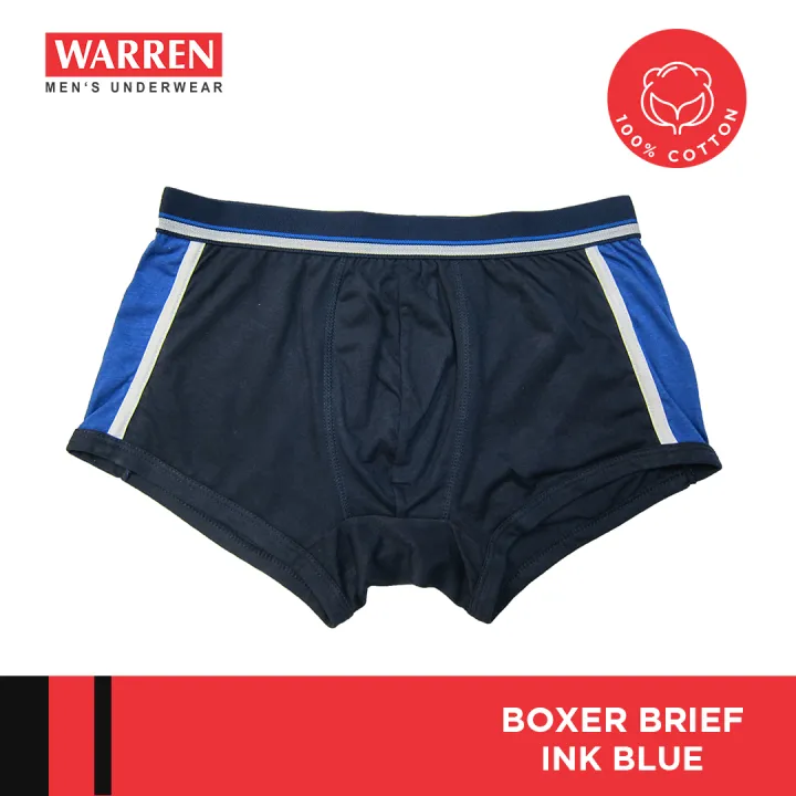 Warren Underwear 1-8436IB Boxer Brief (Ink Blue) | Lazada PH