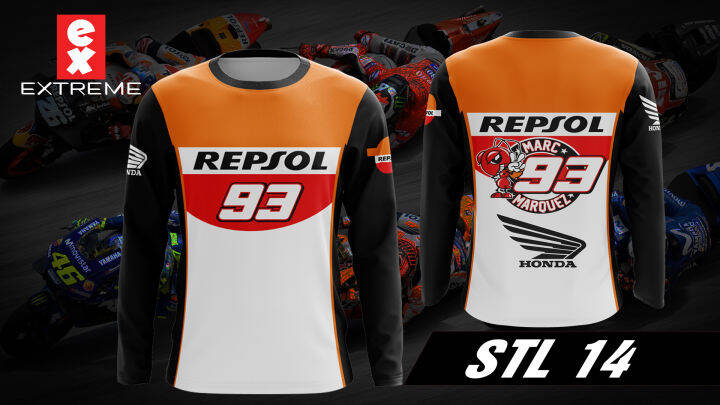 Honda Repsol Long Sleeve Sublimation Jersey | Lazada