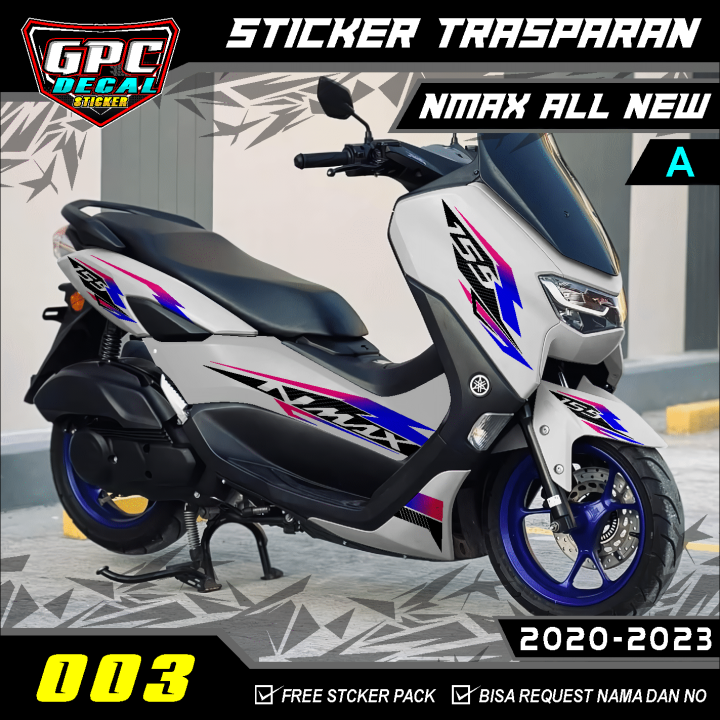 STICKER TRANSPARAN NMAX ALL NEW 2020-2023 DESAIN MINIMALIS KEREN ...