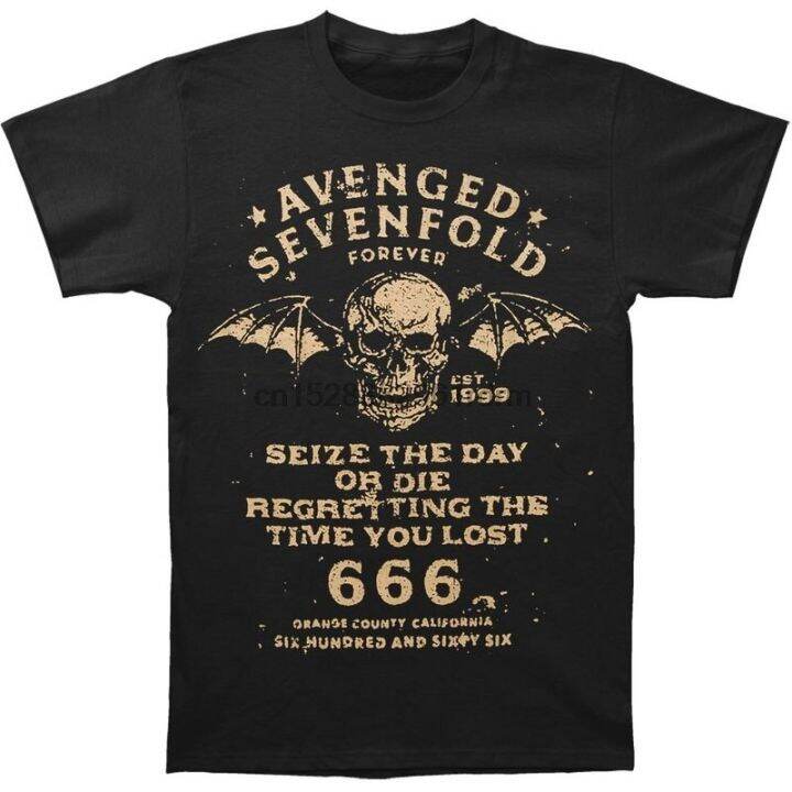 Clothing Avenged Sevenfold Mens Seize The Day T shirt Black | Lazada.co.th
