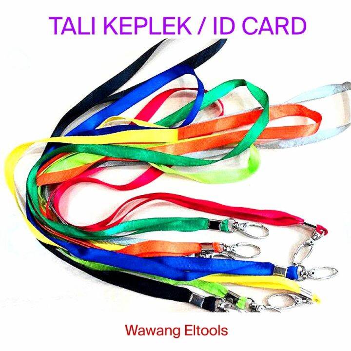 TALI ID CARD /TALI KEPLEK / NAME TAG LEHER/CARD HOLDER BESI/PLASTIK ...