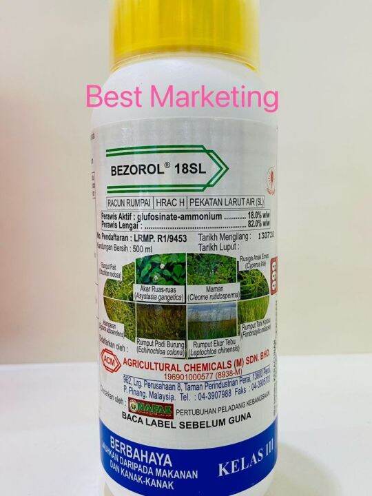 500ML Bezorol 18SL ACM / Racun Rumput Sambau/ Basta / Kenbast | Lazada