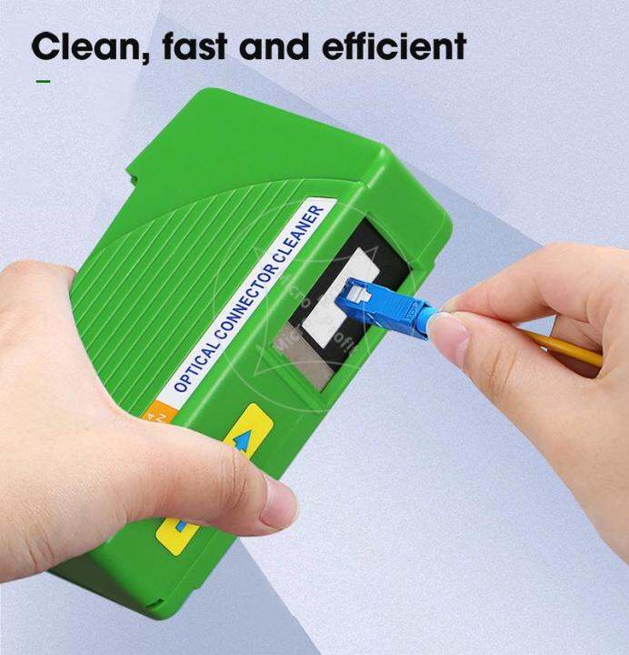 Fiber End Face Cleaning Box Pigtail Cleaner Cassette Fiber Wiping Tool ...