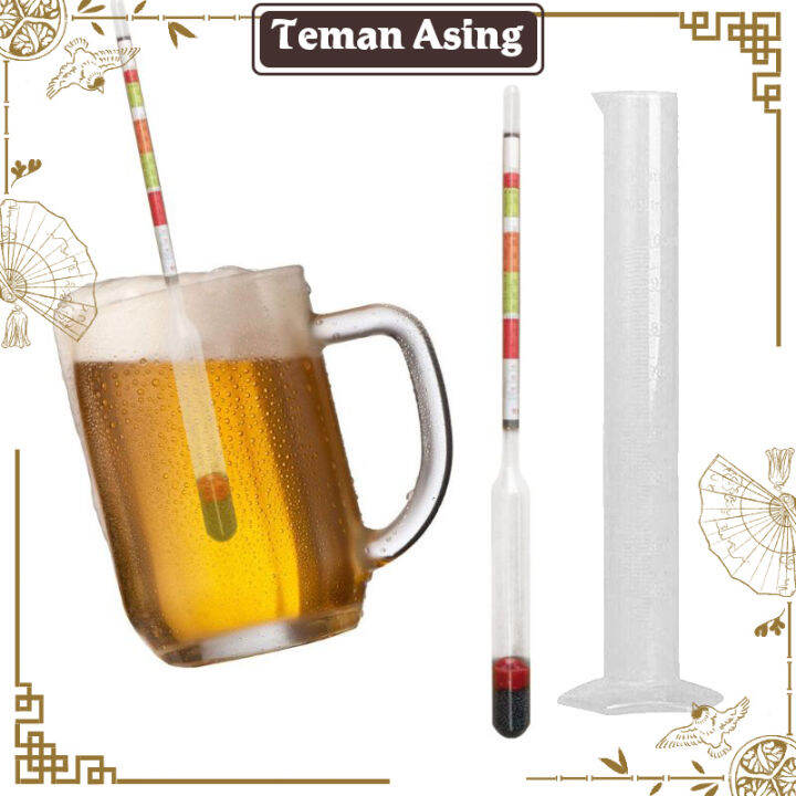 Alcohol Tester Pengukur Kadar Alkohol + Gelas Ukur Tabung 250 ML ...