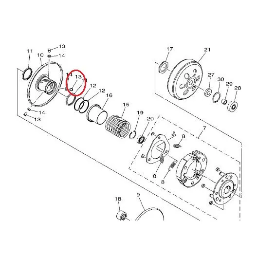 Yamaha Torque Drive Pin aerox B74-E7664-00 [Y13003B] durable | Lazada PH