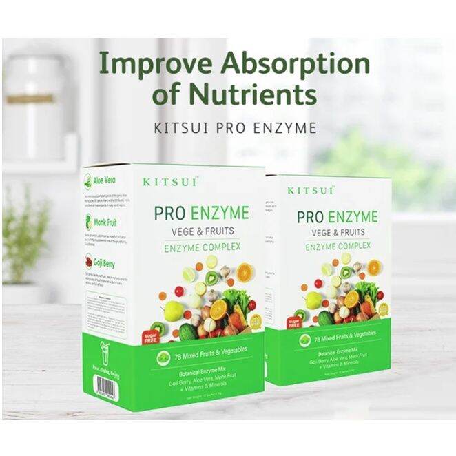Kitsui Pro Enzyme Vege & Fruits Enzyme Complex (15g X 15 Sachets) | Lazada