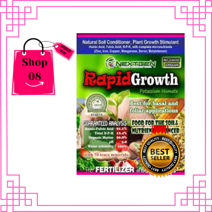 Rapid Growth Organic Fertilizer 120 grams | Lazada PH