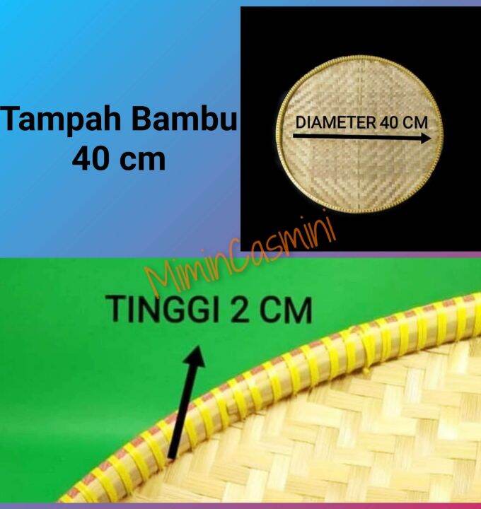 TAMPAH BAMBU 40 CM / NAMPAH BAMBU / NYIRU BAMBU | Lazada Indonesia