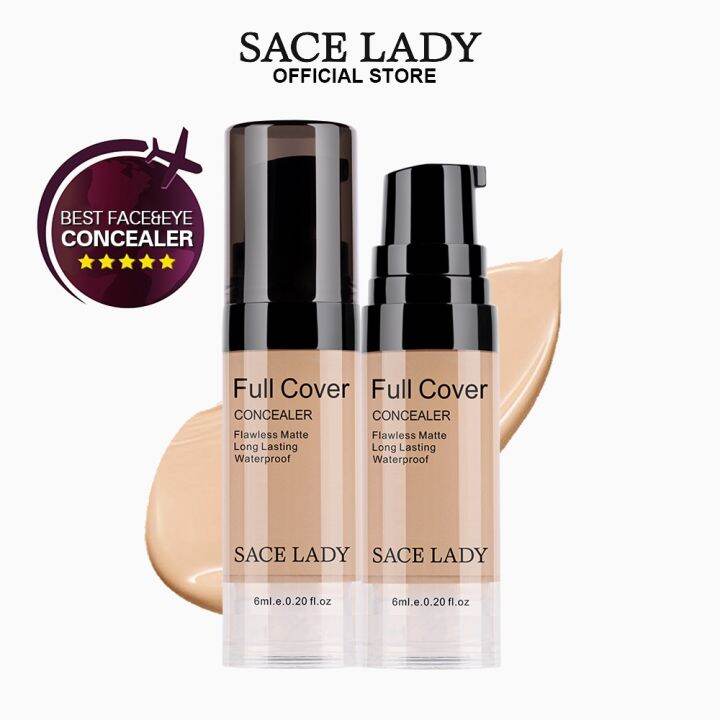 SACE LADY Waterproof Liquid Concealer Full Coverage Long Lasting ...