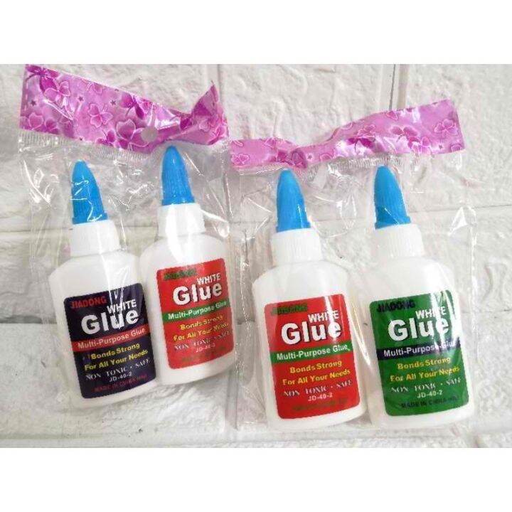2 in 1 White Glue 40g Multi-purpose Twin Glue Arts & Crafts School ...