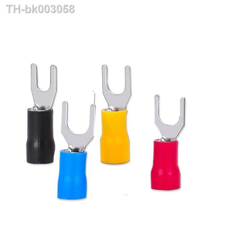 ☃♗☸ 10pcs SV3.5-4 Cold-pressed Terminal Insulated Wire Spring Insert ...