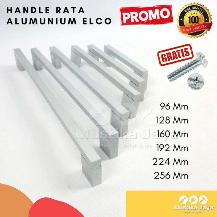 Handle Model Rata Tarikan Gagang Lemari Laci Pintu Alumunium Elco Huben ...