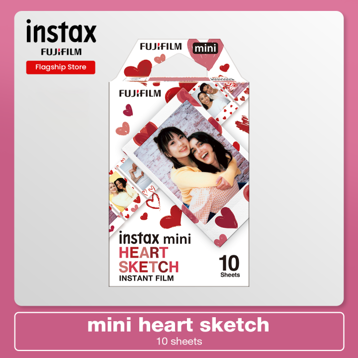 instax mini Heart Sketch Sheet Instant Film (10 sheets) | Lazada PH