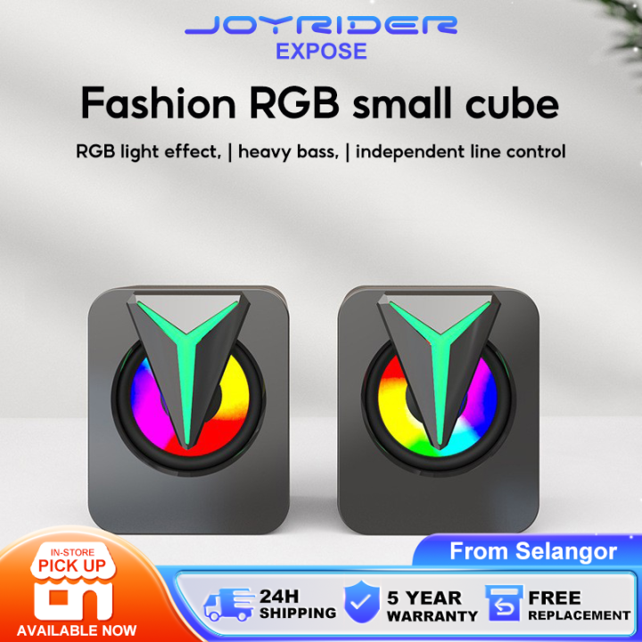 USB Speaker PC Laptop RGB LED Gaming Speaker Mini Stereo Audio For ...