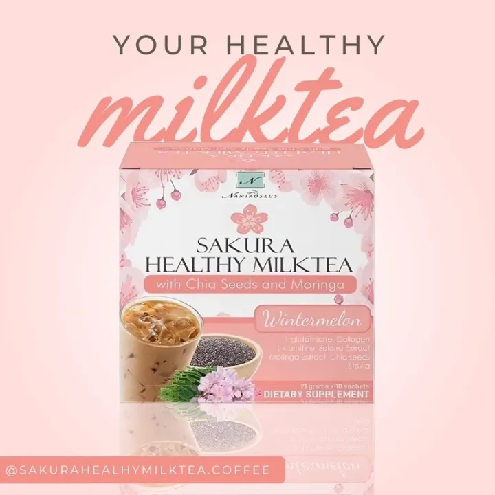 Sakura Healthy Milk Tea milktea and fries | Lazada PH