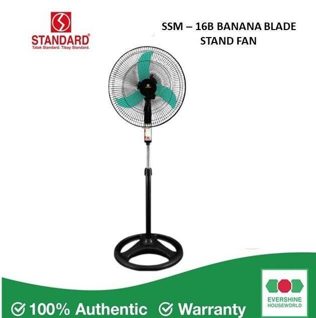 STANDARD 16 INCHES BANANA BLADE STAND FAN SSM-16B / STS-16 | Lazada PH