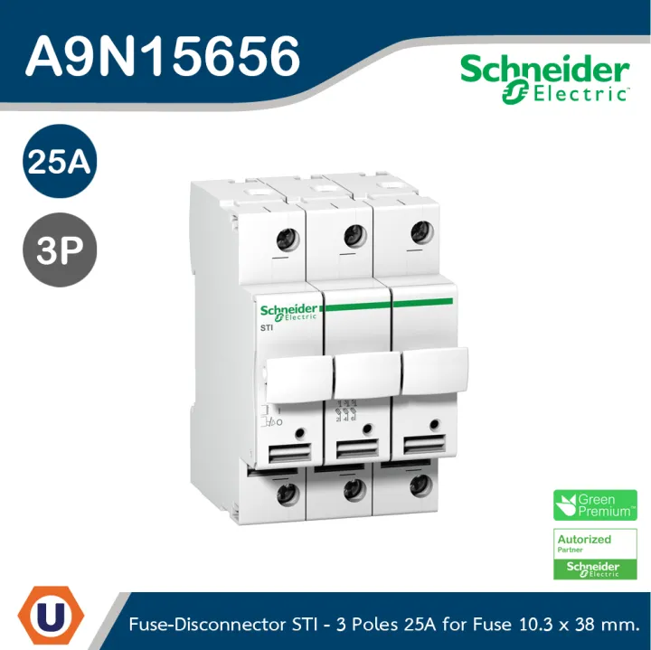 Schneider Electric -Acti9 -Fuse-Disconnector STI- 3P- 25A - For Fuse 10.3 x 38mm. รหัส ...