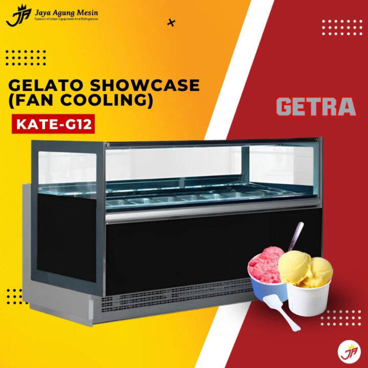 GETRA GELATO SHOWCASE (FAN COOLING) 24 PAN / KATE-G12 | Lazada Indonesia
