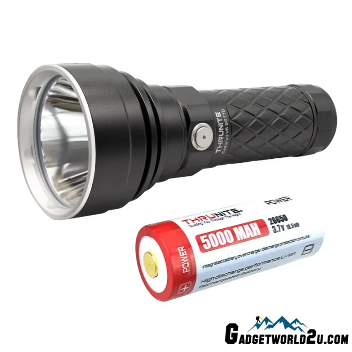 ThruNite Catapult V6 LUMINUS SST70 CW LED 2836L Rechargeable Flashlight ...