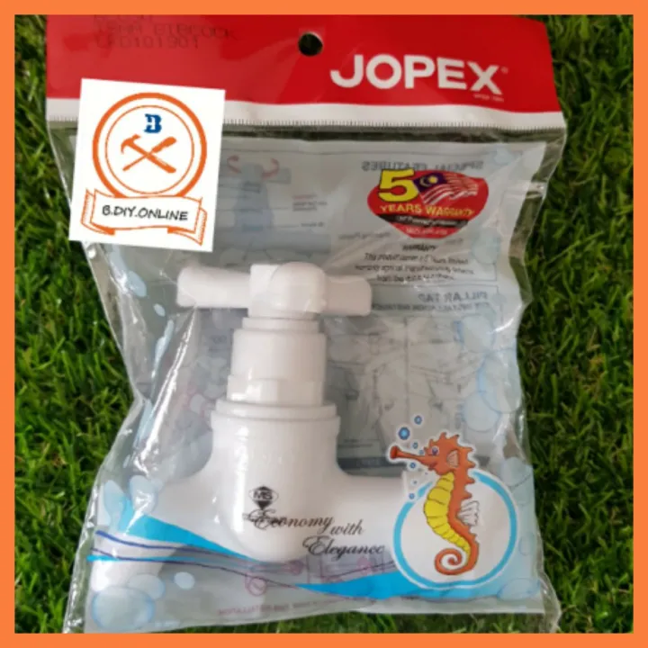 Jopex PVC BC03W 15mm Sink Bib PVC Water Tap Kepala Paip | Lazada