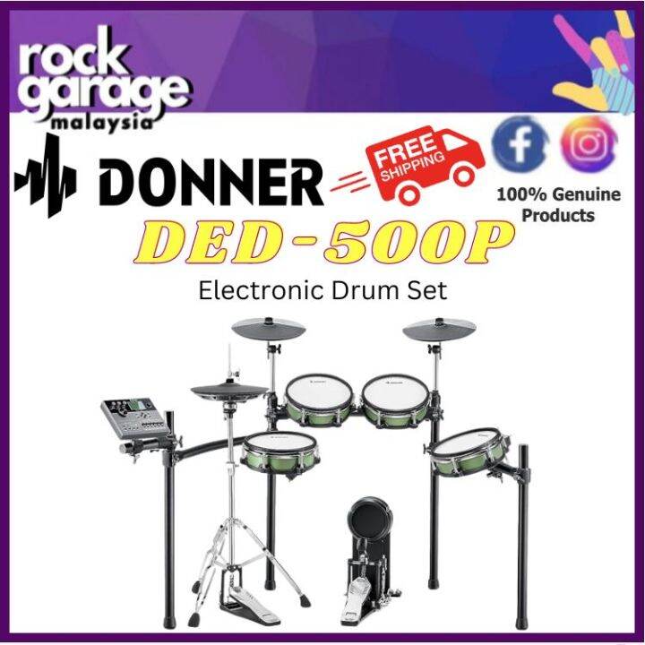 Donner DED-500P Electronic Drum Set ( DED 500P / DED500P ) | Lazada