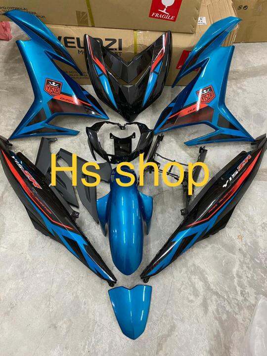 Yamaha Y15ZR Y15 V2 model 2021 cover set body sticker body stripe Ori ...