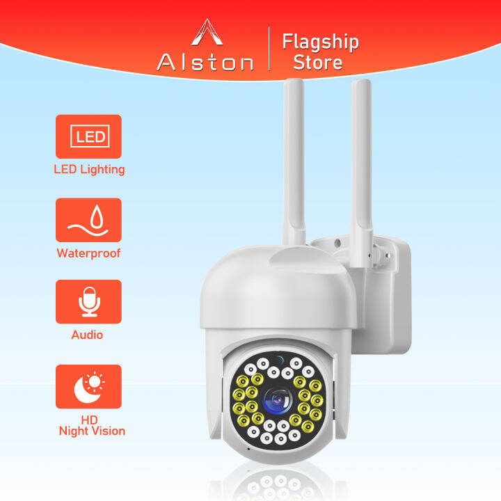 ALSTON V380 Q36 1080P WiFi IP Camera 28LED Full Color Dual Light Night ...