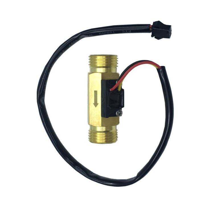 Hall Effect Water Flow Sensor Counter Indicator Flowmeter G1/2 DN15 ...