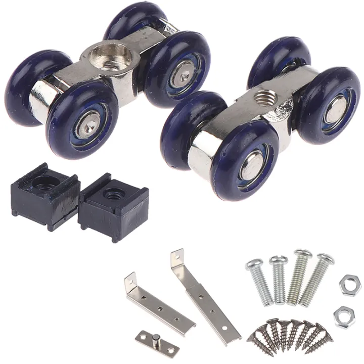 HITN Sliding door roller 4 wheels home room wood door hanging wheels ...